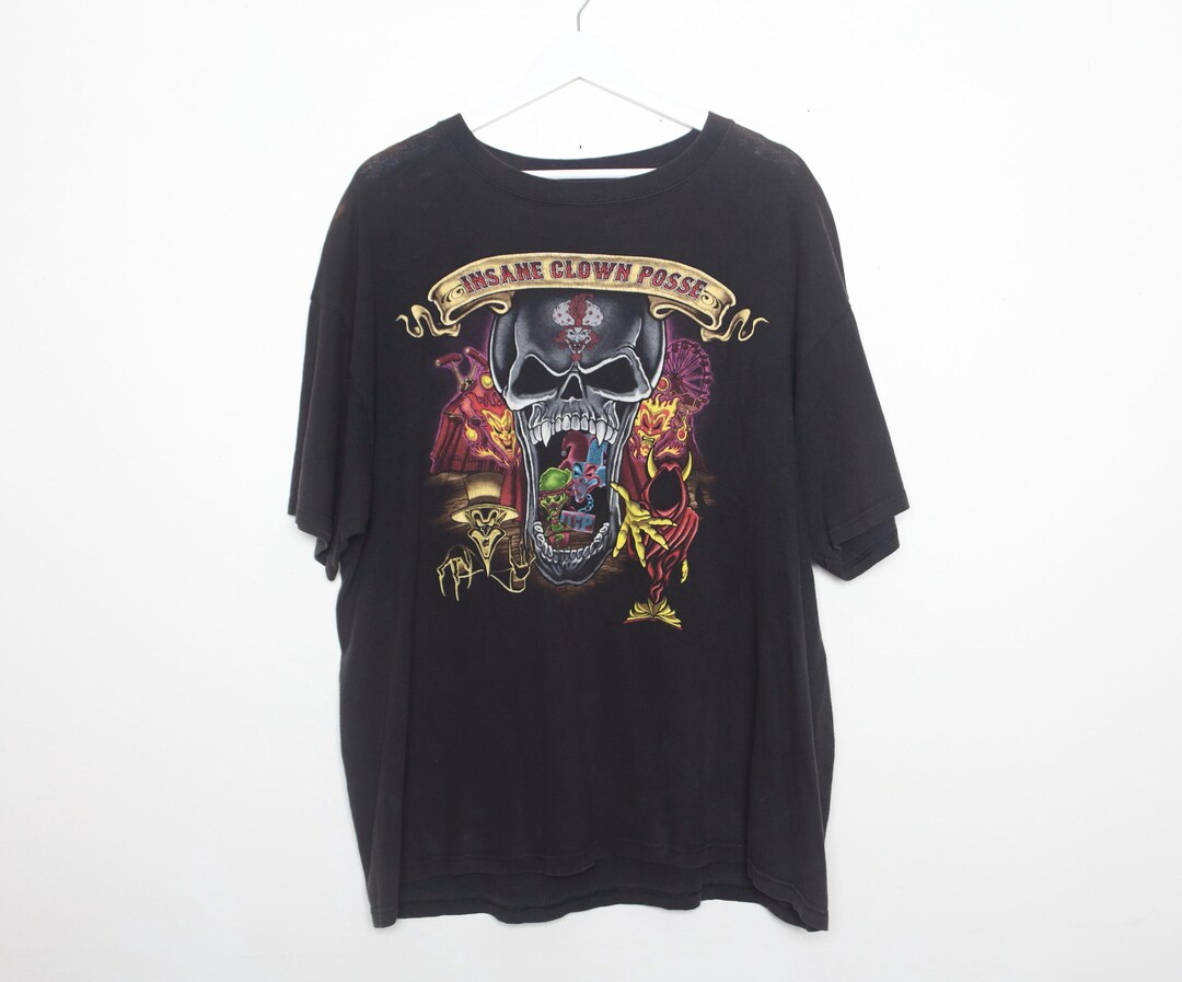 Vintage INSANE Clowns Posse ICP T Shirt Clown Shirt Black Faded Band ...