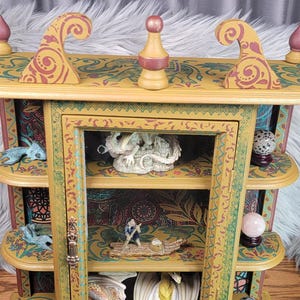 Vintage Wall Curio, Upcycled to Boho Inspired Piece With Decoupage ...