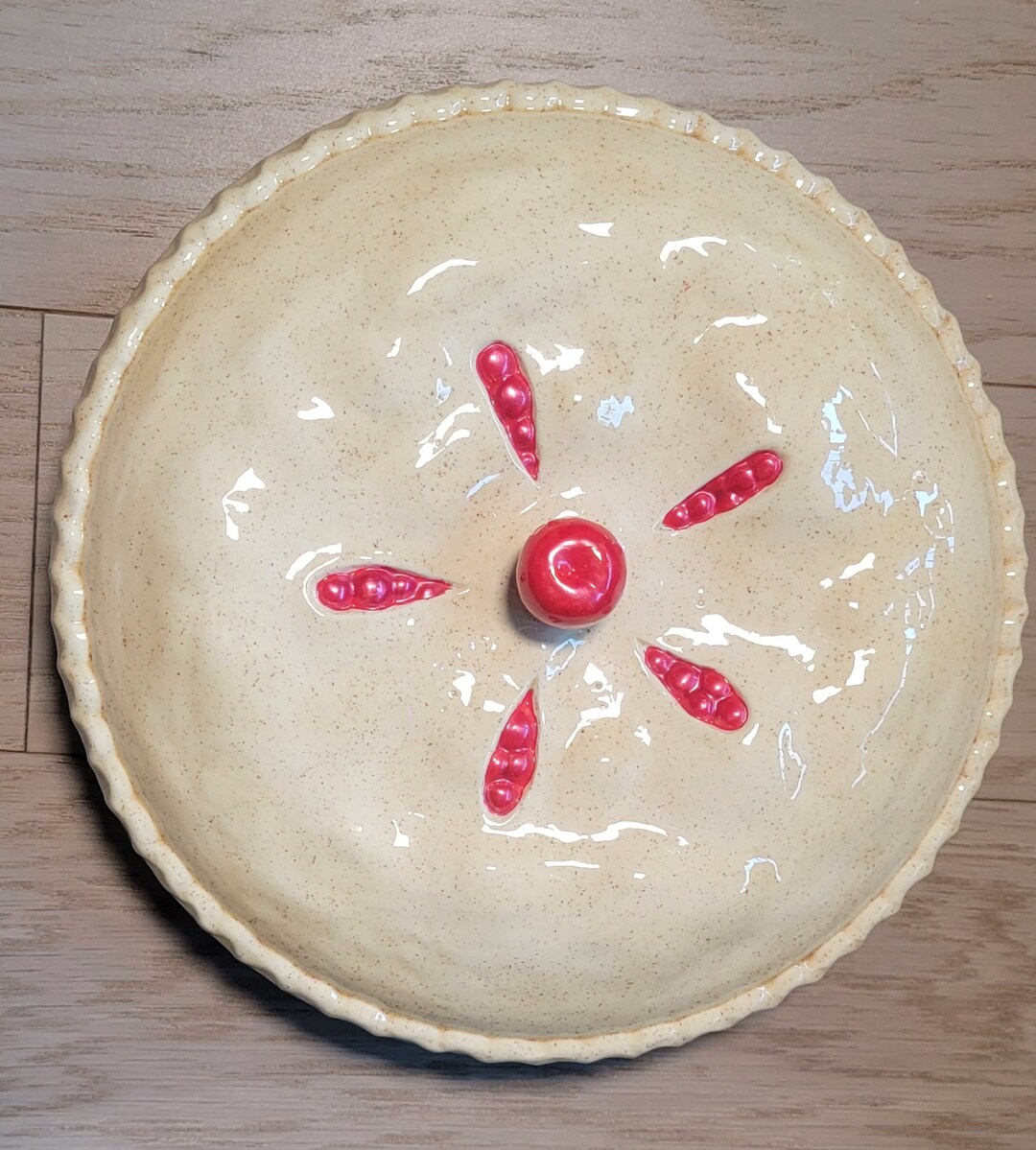 Vintage 60's Cherry Pie Porcelain Pie Keeper, Mint - Etsy