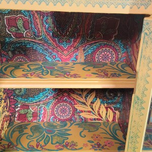 Vintage Wall Curio, Upcycled to Boho Inspired Piece With Decoupage ...