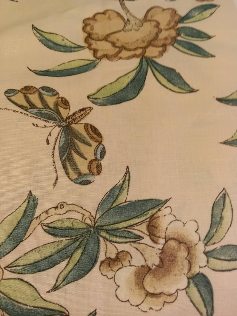 Giselle by Thibaut Imperial Garden Bird Floral Beige Shell Pillow Cover ...