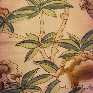 Giselle by Thibaut Imperial Garden Bird Floral Beige Shell Pillow Cover ...