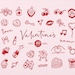 Valentine's Clipart Bundle: Hand Drawn Love Themed Illustrations (SVG ...