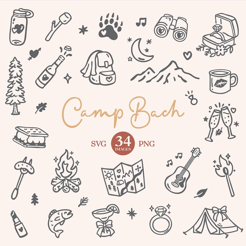 Camp Kids Clipart - Etsy