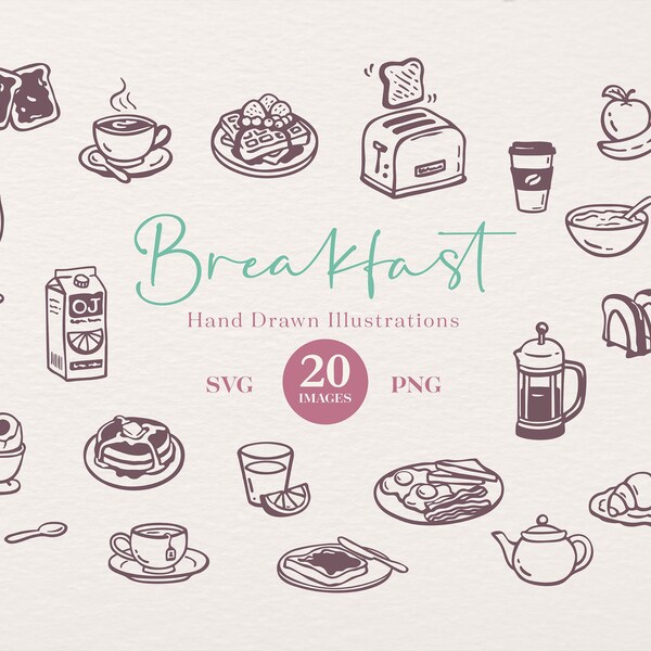 Brunch Clip Art - Etsy