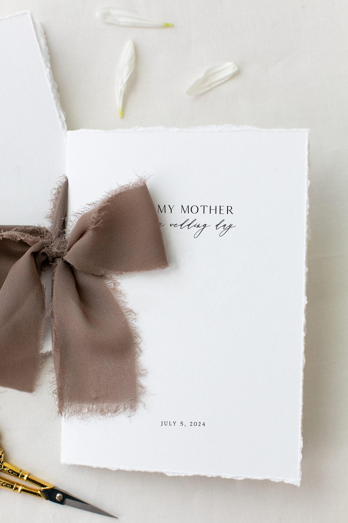 To My Mom on My Wedding Day | Mother of Bride Card | Wedding Day Letter ...