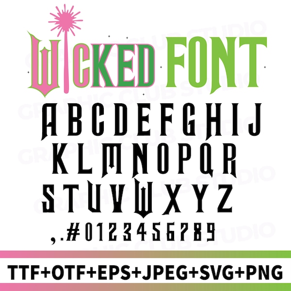 Wicked Logo Svg - Etsy UK