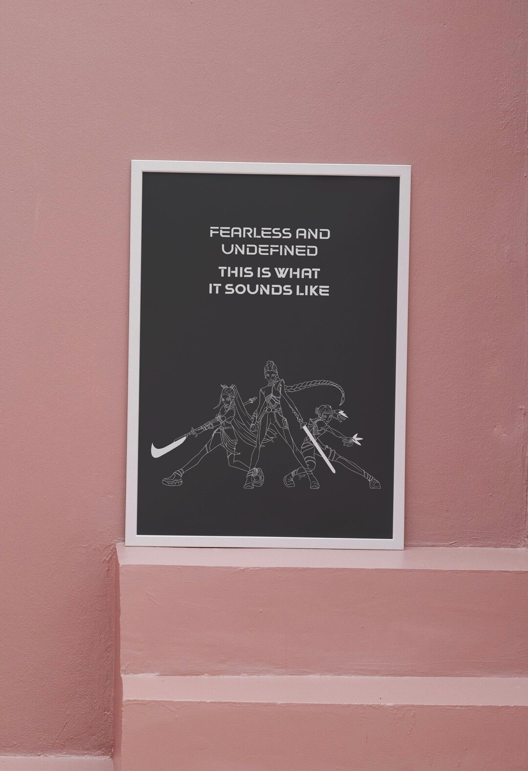 Kpop Demon Hunters movie Quote Print: HUNTR/X Minimalist Movie Poster ...