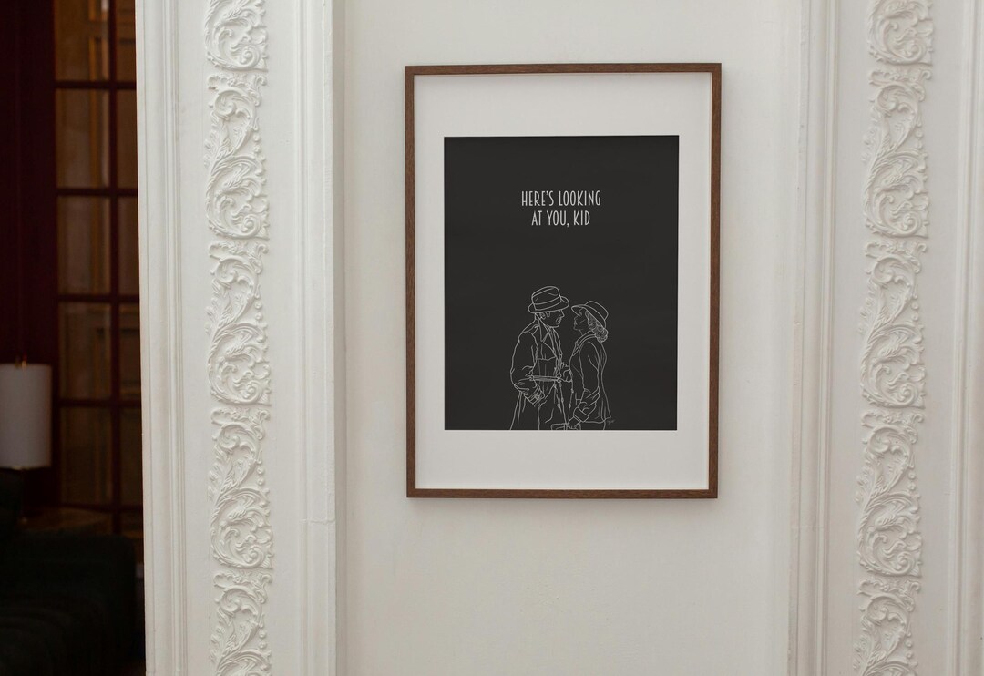 Casablanca Movie Quote Print: Minimalist Movie Poster Home Decor ...