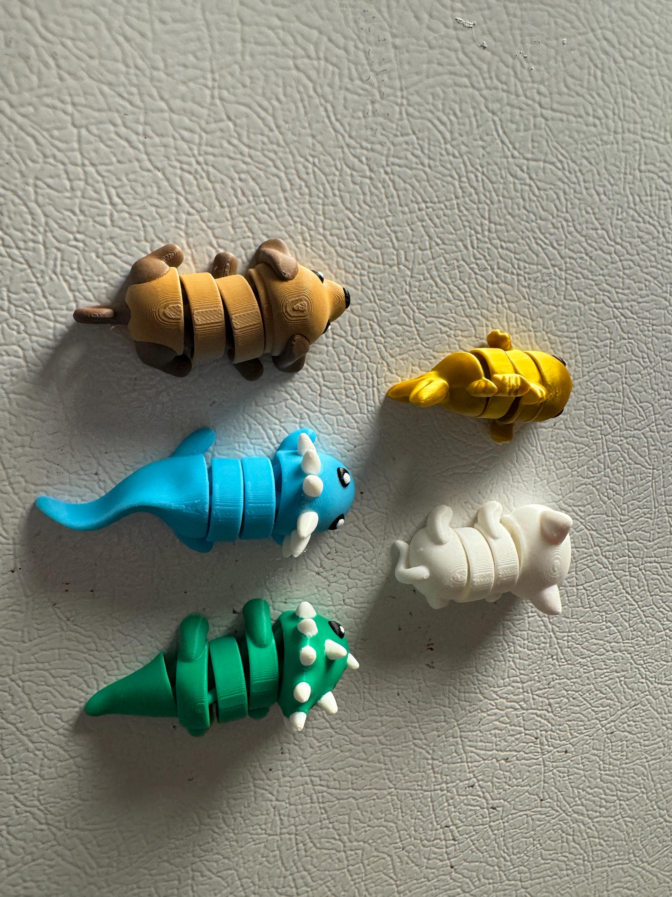 Fiona the Fidget Fish – 3D Printed Flexible Fish Fidget Toy (keychain ...