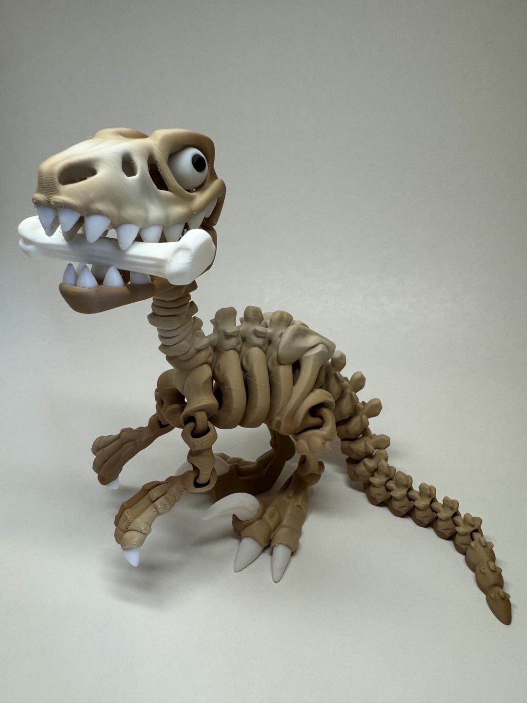 3D Printed Flexible T-rex Dinosaur Toy – Articulated Fidget Desk Toy ...