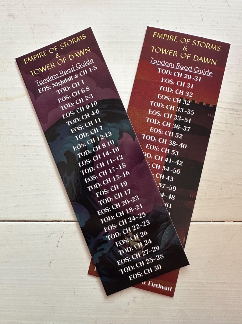 Empire of Storms and Tower of Dawn Tandem Read - Etsy