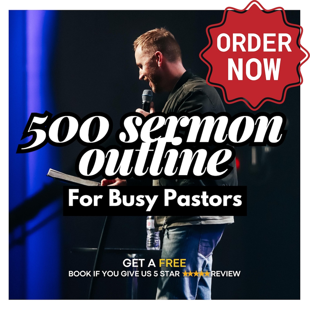 500 Sermon Outlines for Busy Pastors – Preaching Made Easy! - Etsy