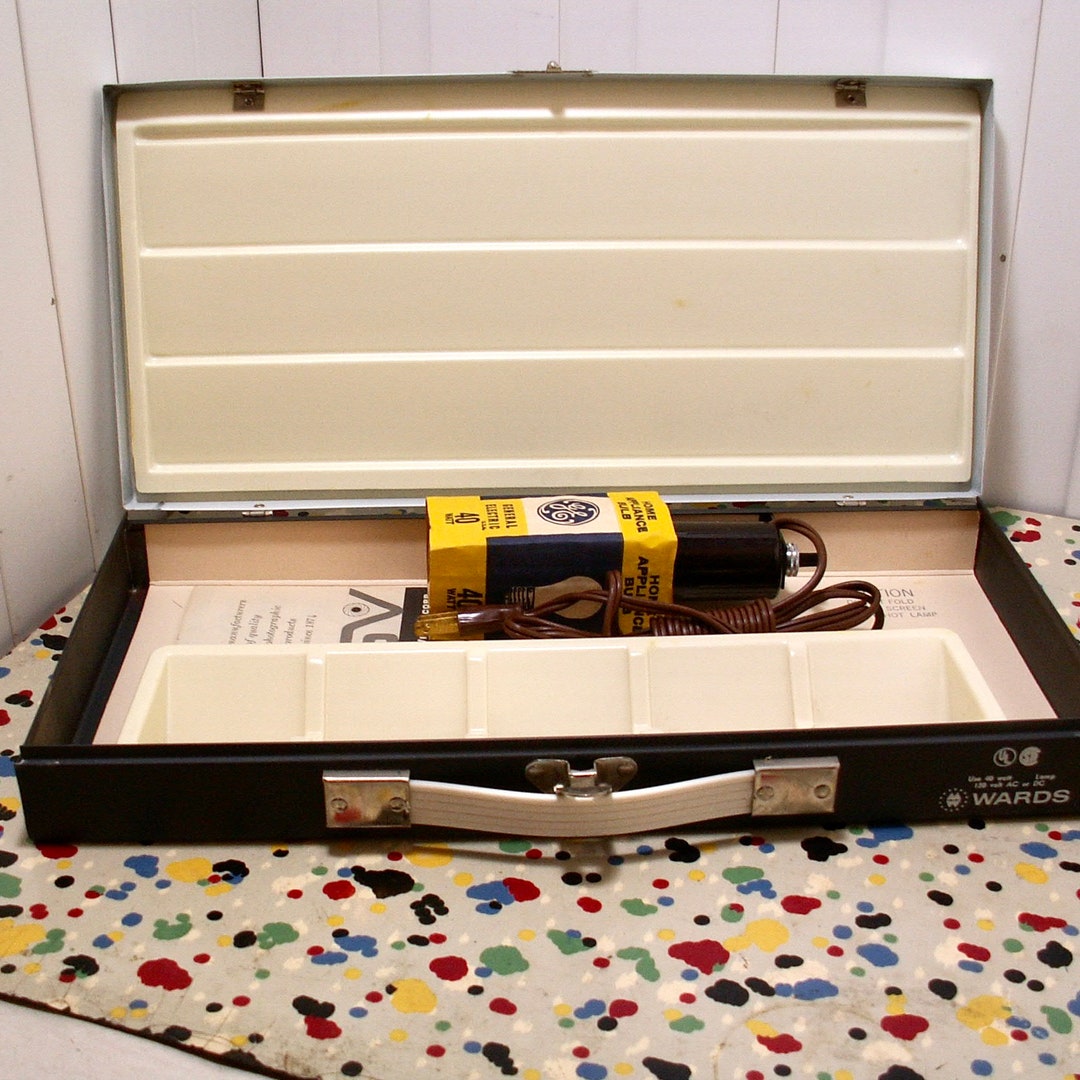 Vintage Metal Slide Sorter Case With Lamp - Etsy