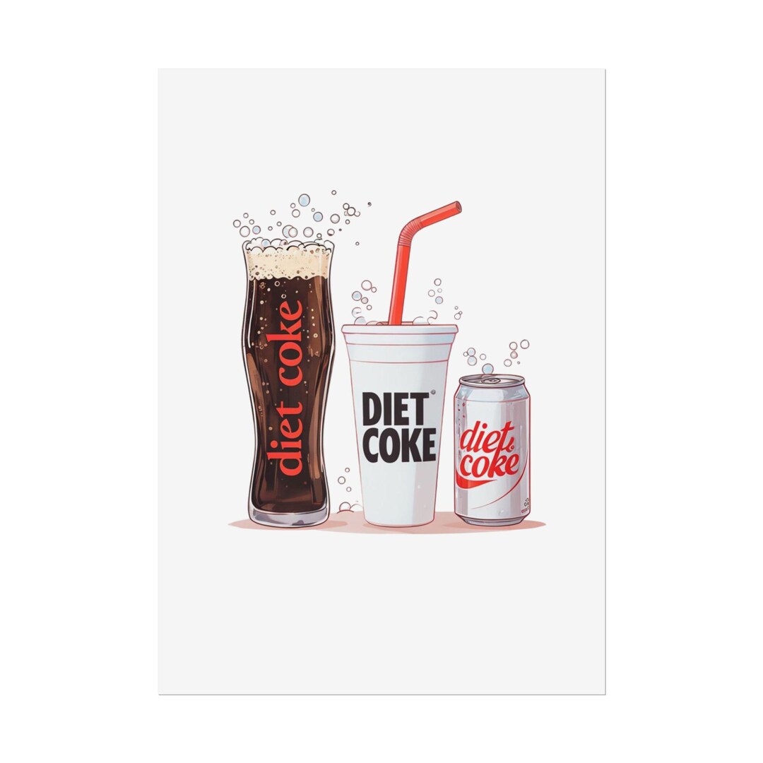 Drink up Diet Coke Poster - Etsy