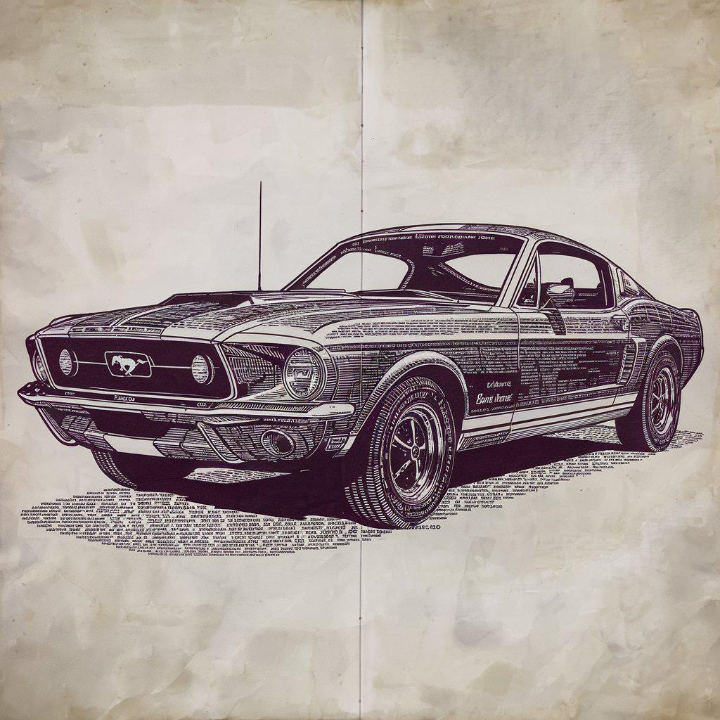 Reviving Classics: Hand-drawn Pen Ink Drawings of Iconic Cars ...