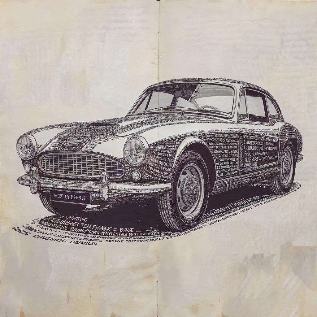 Reviving Classics: Hand-drawn Pen Ink Drawings of Iconic Cars ...