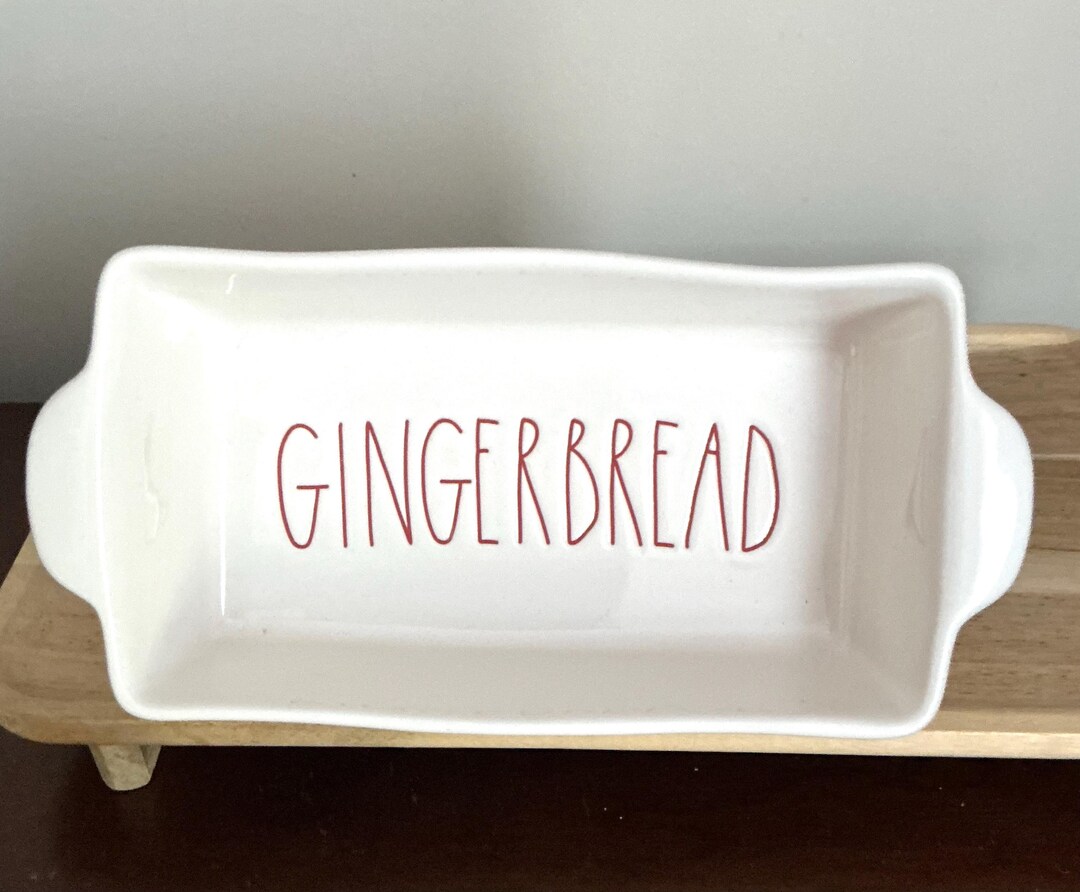 Rae Dunn ‘gingerbread’ Loaf Pan- Gingerbread Baking Decor - Etsy