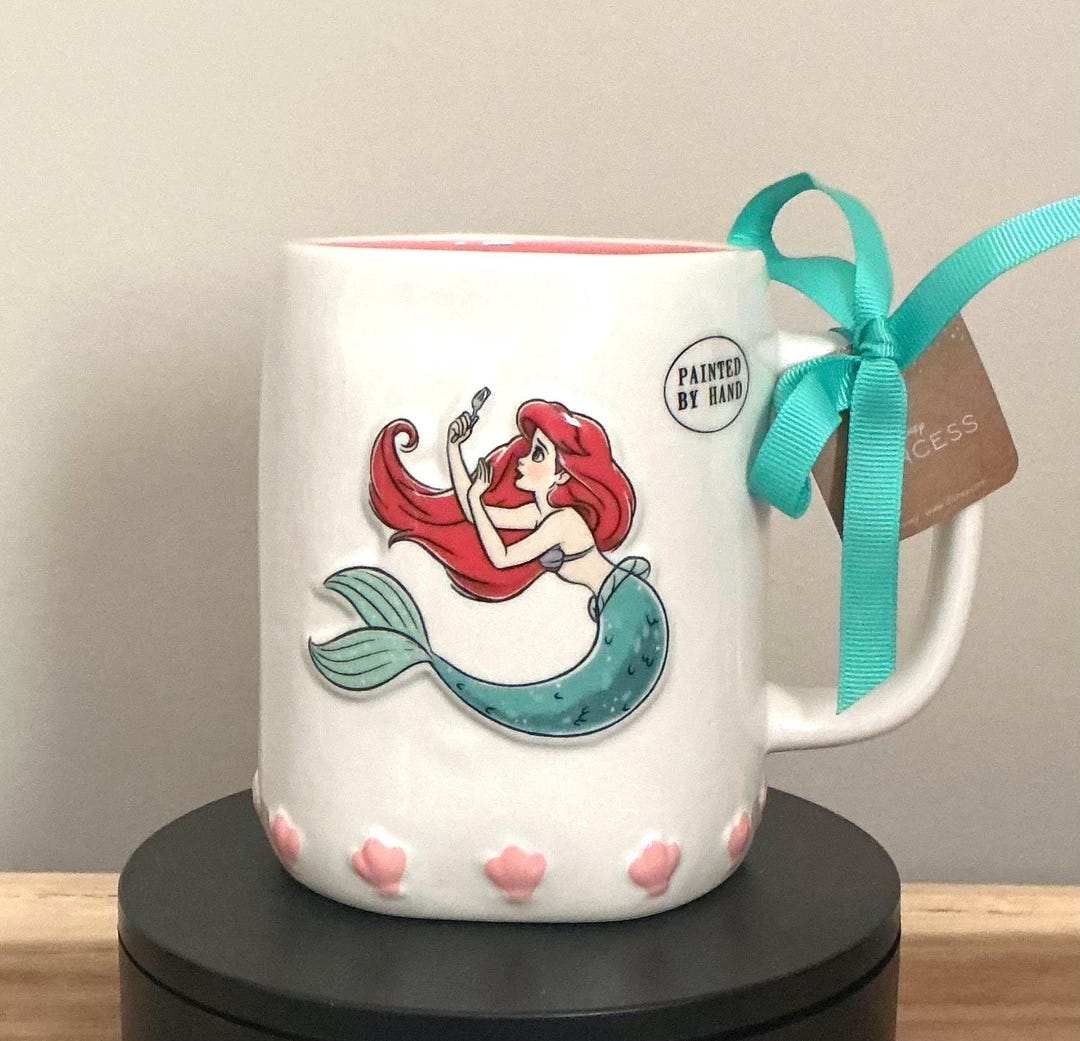 Rae Dunn X Disney Artisan Collection Pottery Coffee Mug~ ‘ariel ...