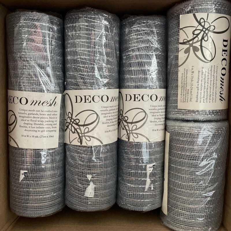 Silver Deco Mesh - Etsy