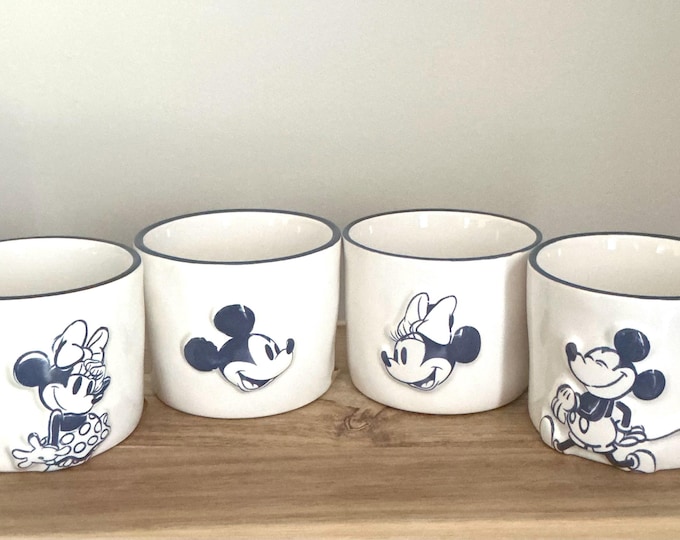 Rae Dunn X Disney’s Mickey Mouse & Minnie Mouse- Set of 4 Ramekins- Add ...
