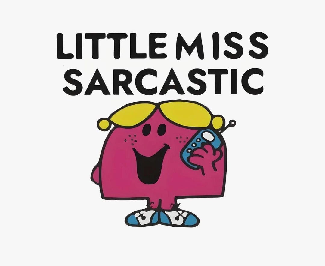 Vinyl ‘little Miss Sarcastic’ Self-adhesive Sticker- Great for Laptops ...