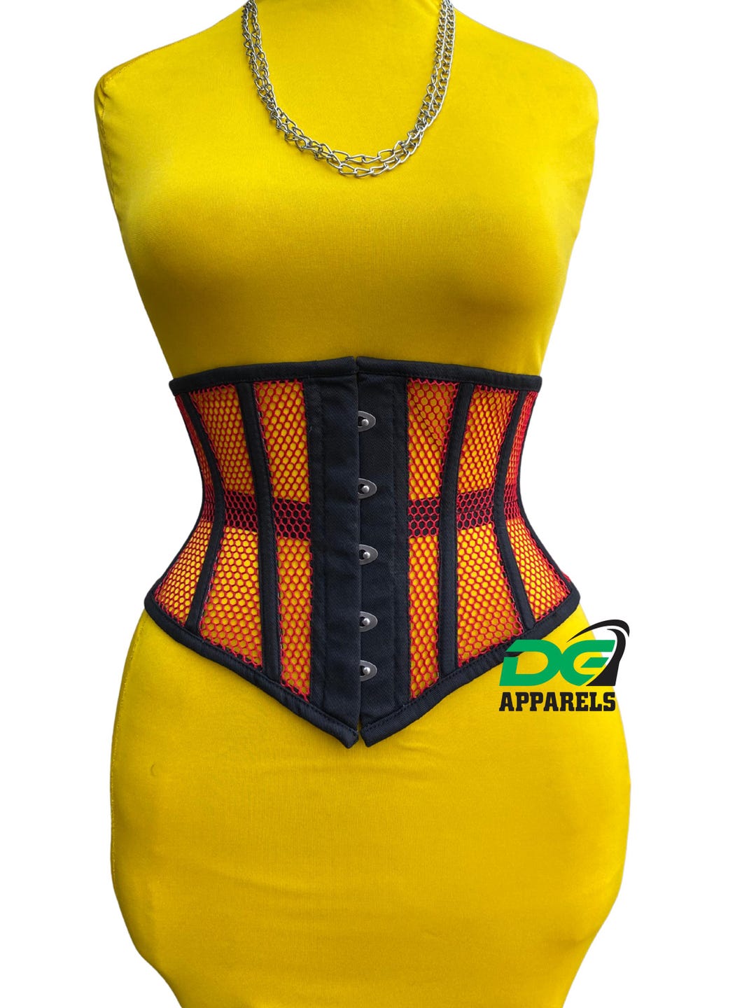 Mesh Women’s Waist Trainer Corset Steel Boned Underbust Corset Top ...