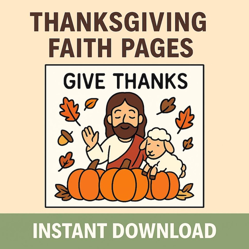 Thanksgiving Bible Verse Pages for Kids | Faith-based Fall Activity ...
