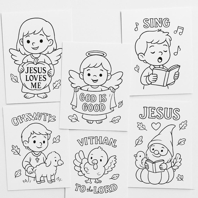 Thanksgiving Bible Verse Pages for Kids | Faith-based Fall Activity ...