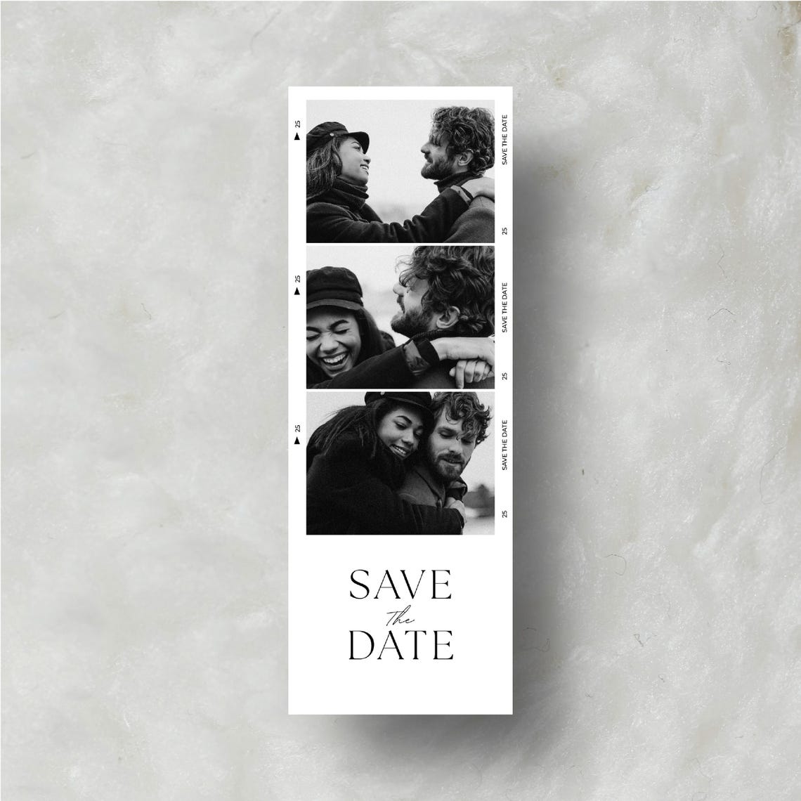 Kodak-style Save the Date Template | Photo Booth, QR Code (canva ...