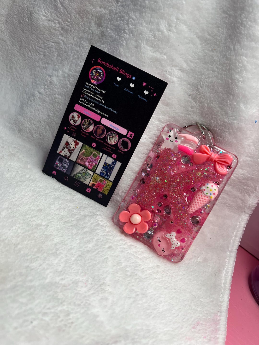 Pink Junk Keychain - Etsy