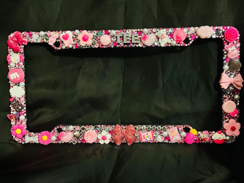 Junk'd Bling License Plate Frame - Etsy