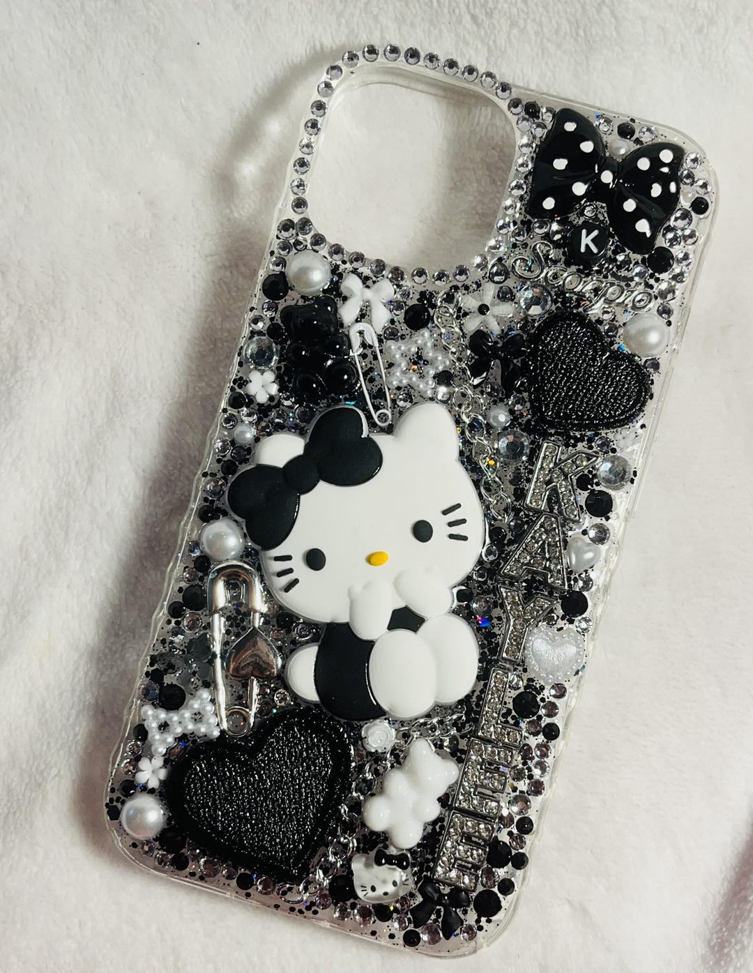 Hello Kitty Junk Case (black/white) (please Read Description) - Etsy