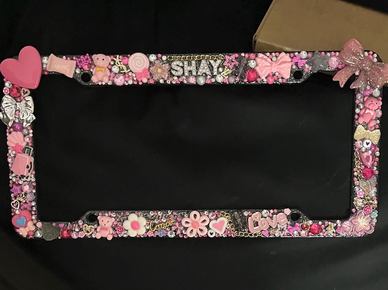 Junk'd Bling License Plate Frame - Etsy