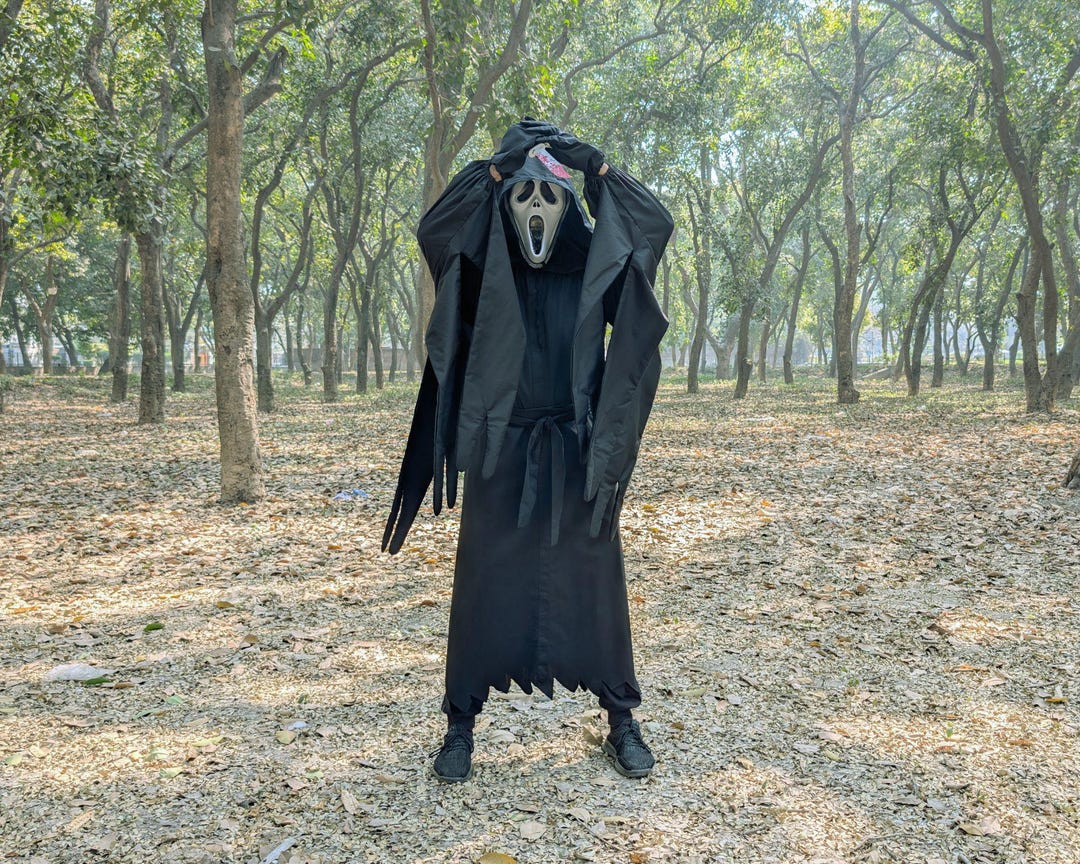 Mortal Kombat Ghostface Scream Robe, Slasher Movie Scream Robe ...