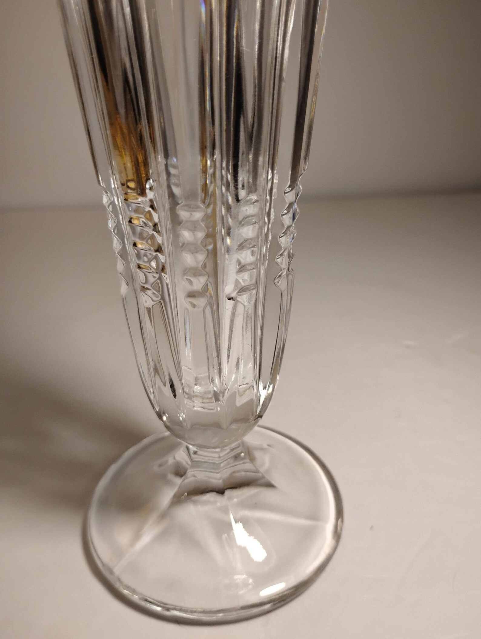 Vintage American Brilliant Period Star of David Crystal Vase - Etsy