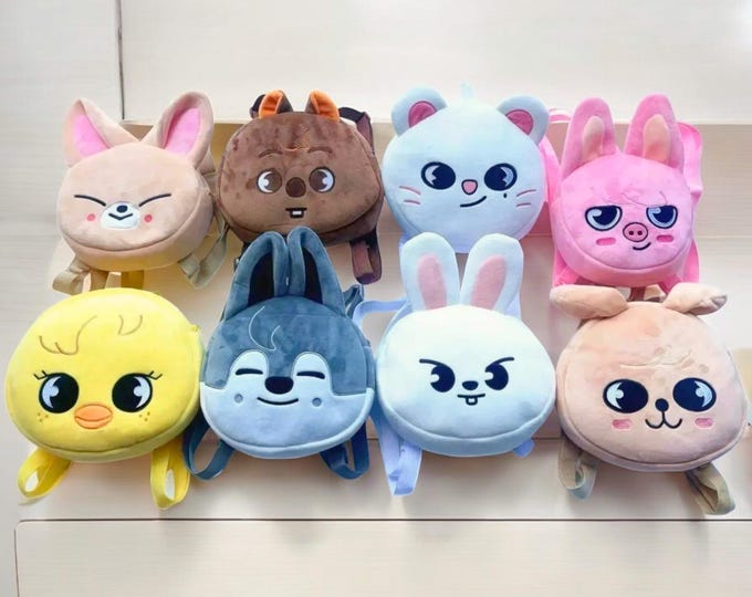 Stray Kids SKZOO Backpack Straykids Characters Plush Bag Embroidered ...
