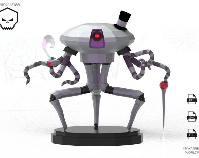 Scythe 3D Papercraft. Get SVG, PDF Digital File Pattern and Instruction ...