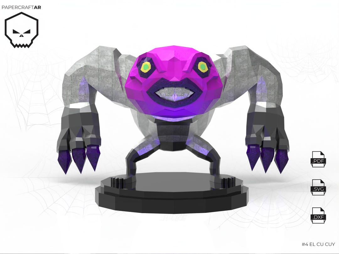 Plantilla De Papercraft 3D De Horror - Creepazoids #4 El Cucuy ...