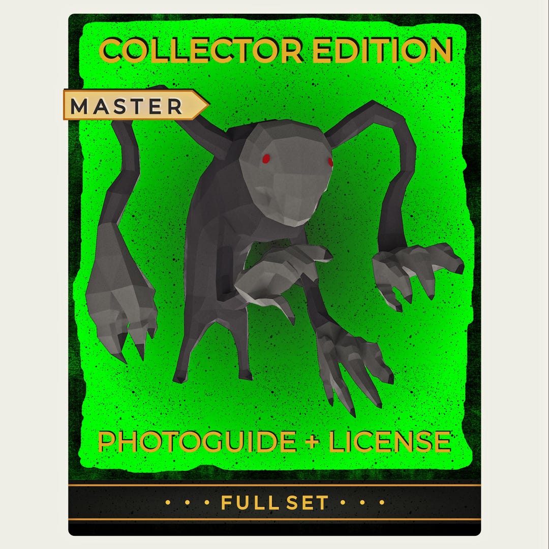 Papercraft Horror Collectible Limited Edition 3D Sculpture Horror Art ...