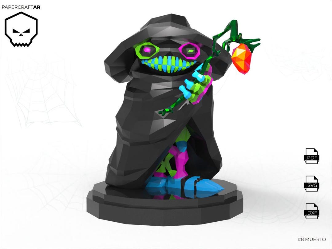 3D Papercraft Template Digital Download Horror Collectible (pdf, Svg ...