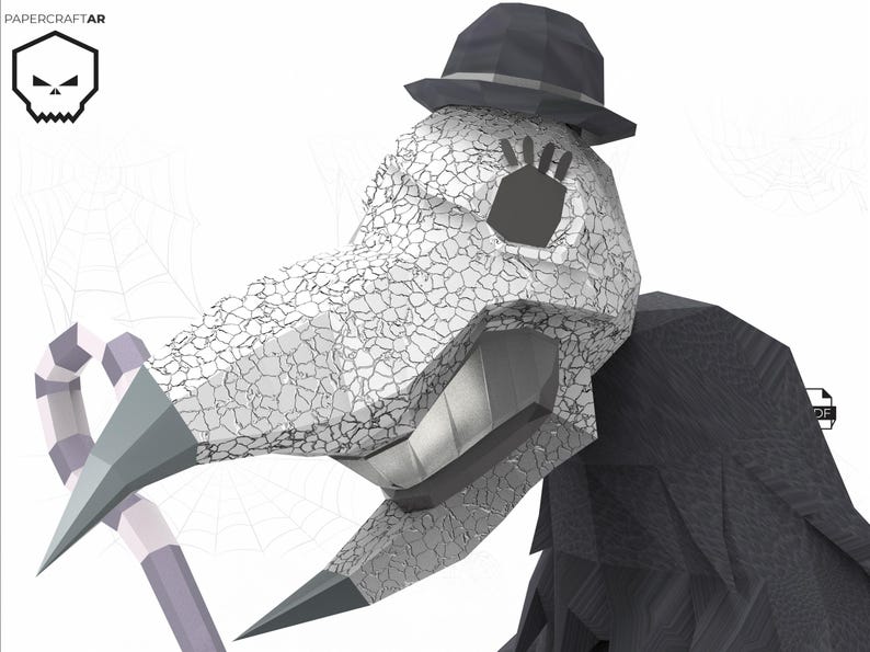 3D Papercraft Horror Template – Creepazoids #2 Clocky – Printable PDF ...