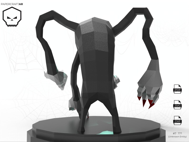 Papercraft 3D Horror Template - Creepazoids #7 - ??? (unknown Entity ...