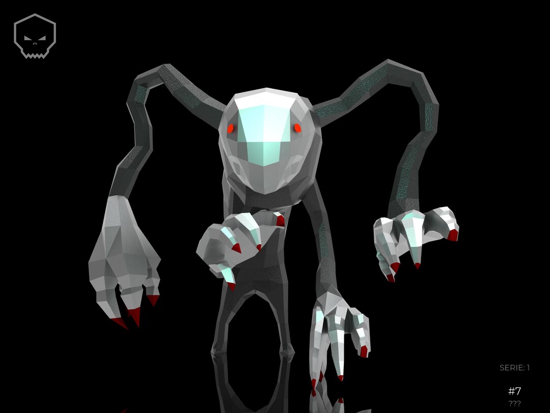 3D Papercraft Template Digital Download Horror Collectible (pdf, Svg ...