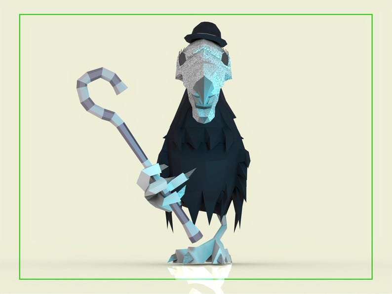 Plantilla Papercraft 3D- CREEPAZOIDS #2 – Clocky – Pdf/Svg/Dxf ...