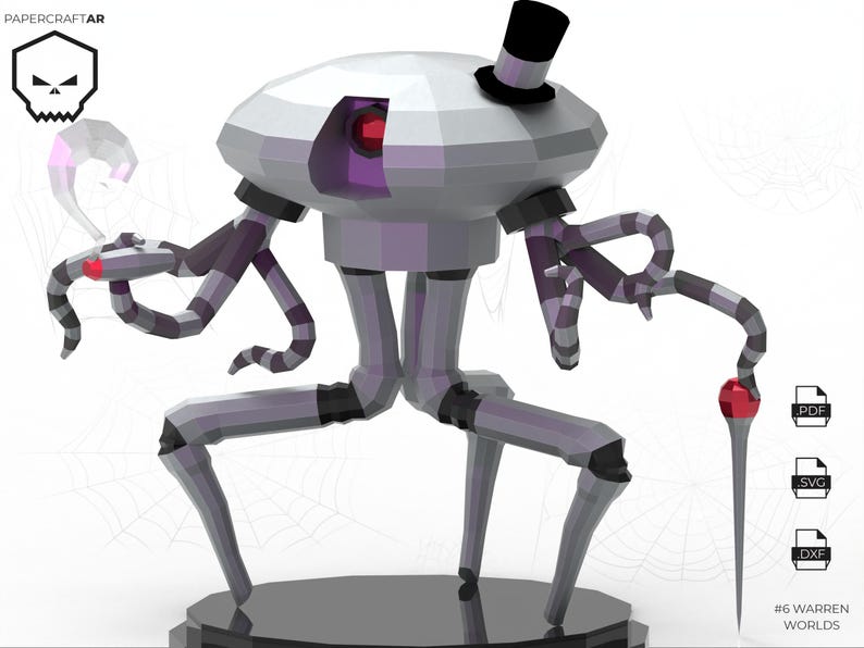 3D Horror Papercraft Sculpture - Creepazoids #6 Warren Worlds - PDF SVG ...