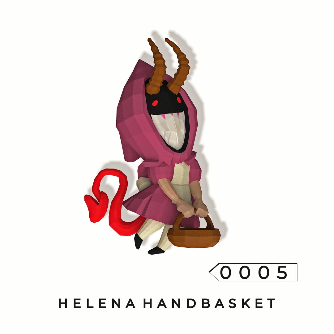 Creepazoid Helena Handbasket Papercraft Horror Sculpture Plans ...