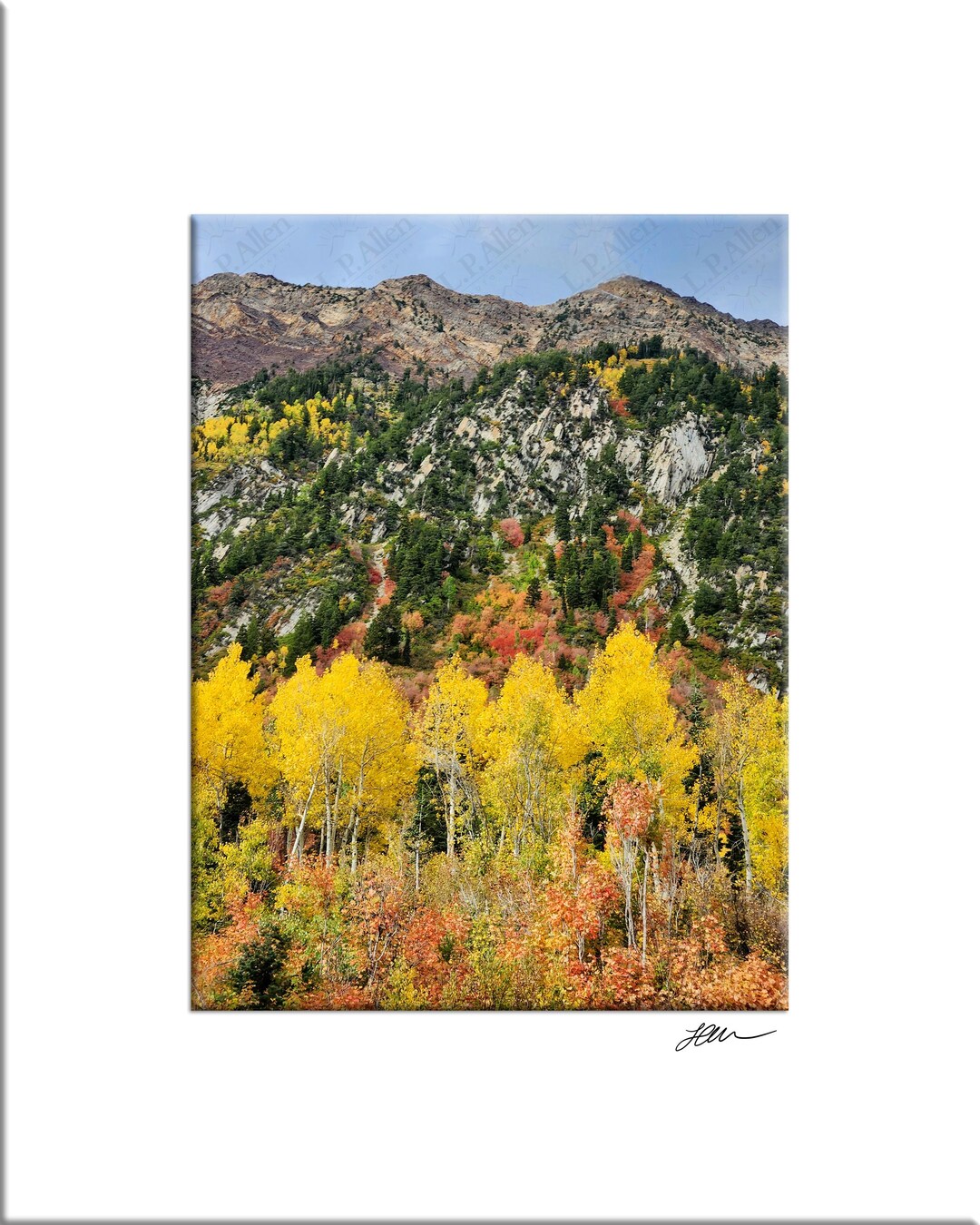 Wasatch Autumn Layers | Fine Art Mountain Fall Foliage Photography ...