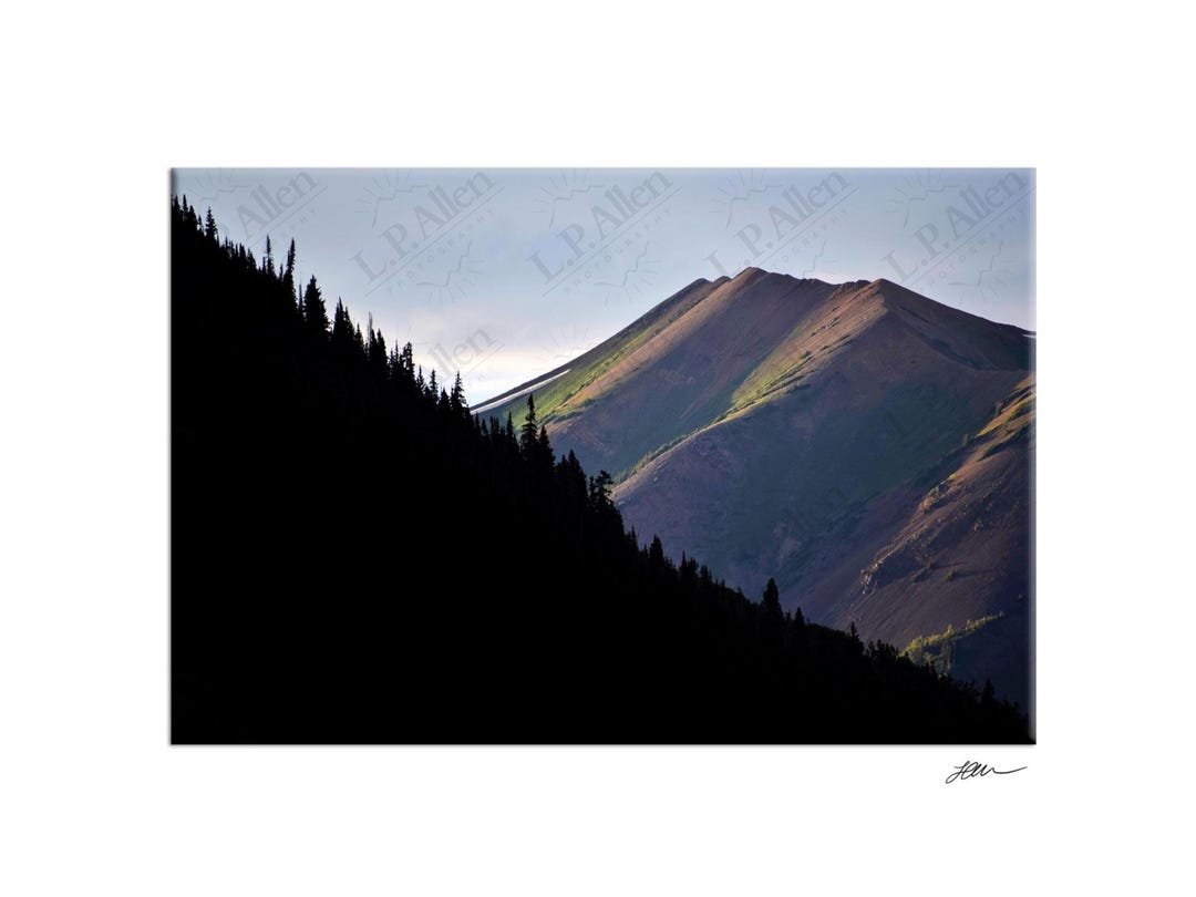 Alpine Silhouette: Maroon Bells | Fine Art Colorado Photography | Hand ...