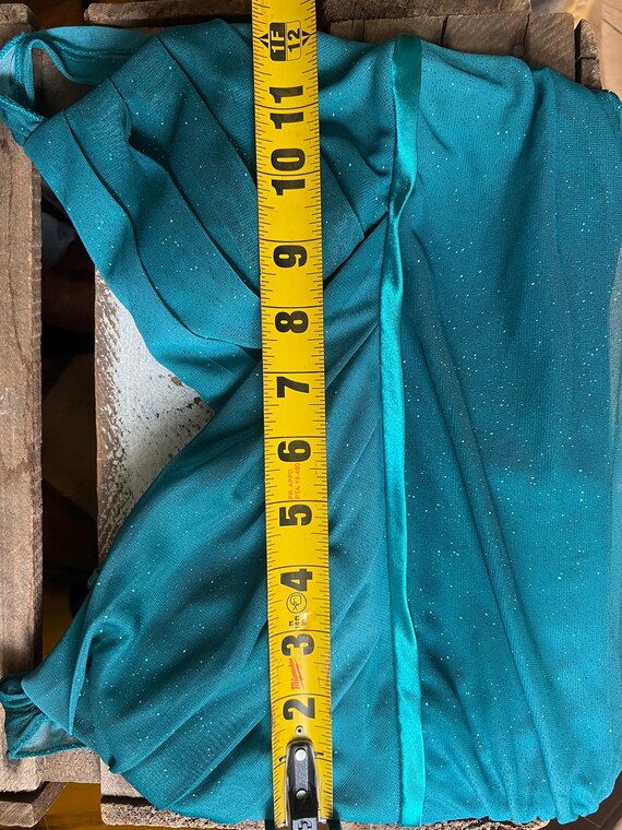 Y2K Sparkly Teal Green Prom or Formal Dress Size M - Gem